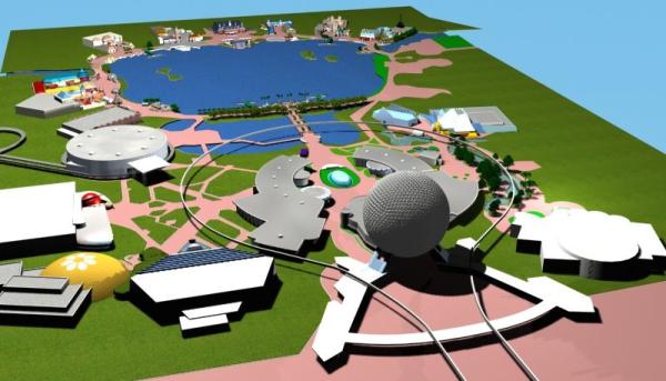 EPCOT Center 3D Render Model – 22402a | Deep Water Studios